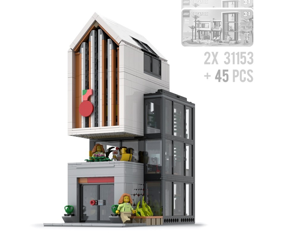 LEGO MOC Financial Center by BrickAtive | Rebrickable - Build with LEGO