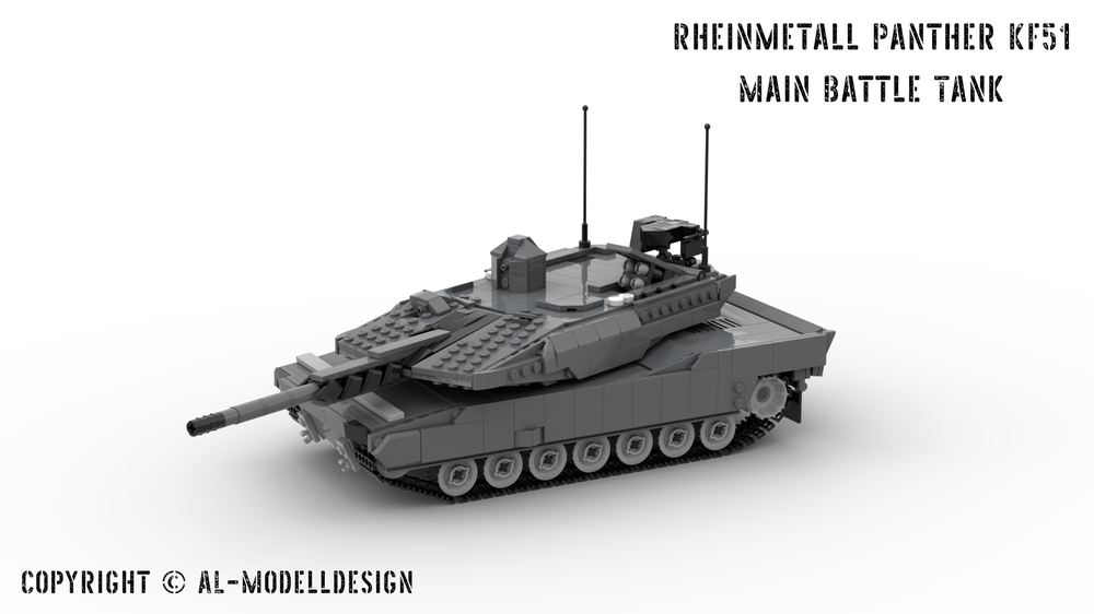 LEGO MOC-193630 Rheinmetall Panzer KF51 - Panther - Grey by AL ...