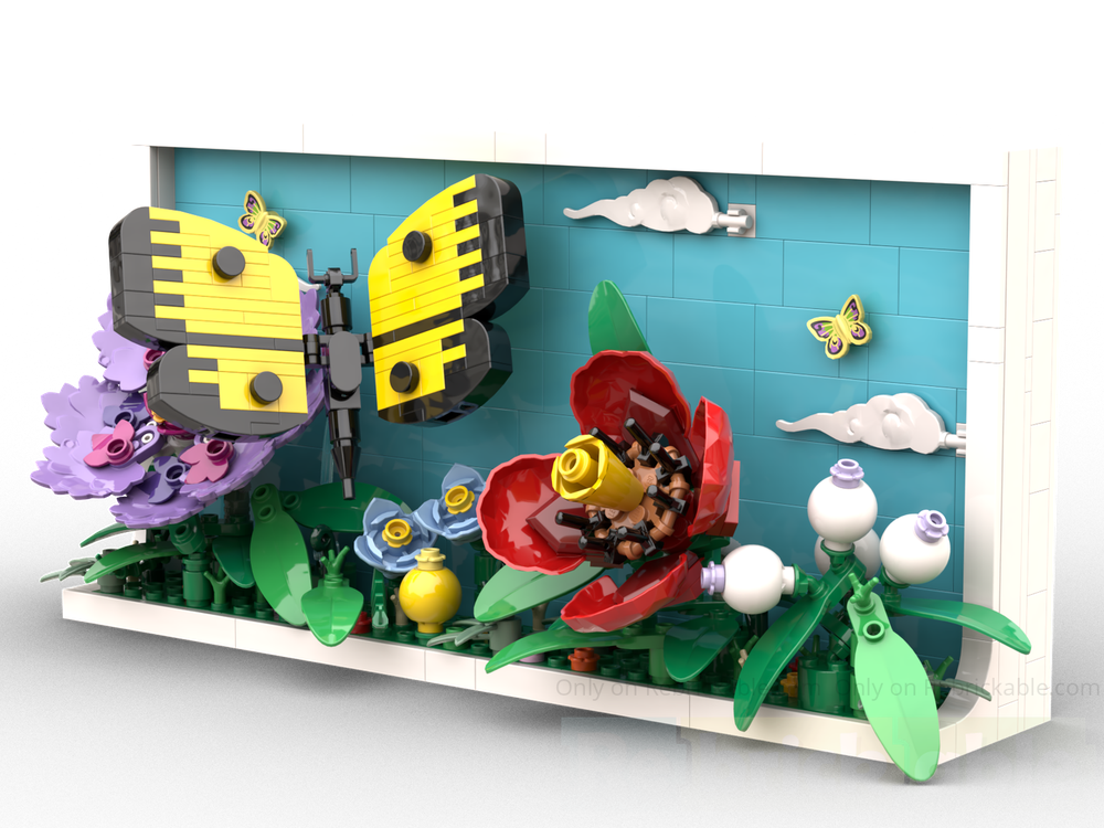 LEGO MOC Butterfly on a spring afternoon by zsobricks | Rebrickable ...