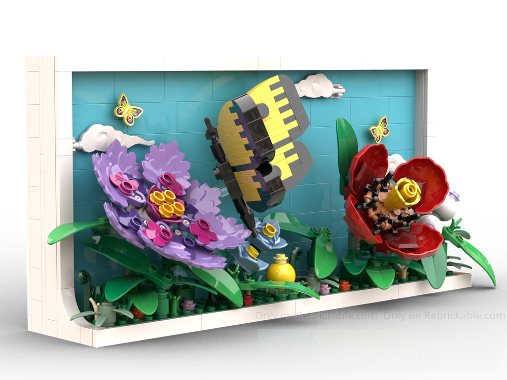 LEGO MOC Butterfly on a spring afternoon by zsobricks | Rebrickable ...