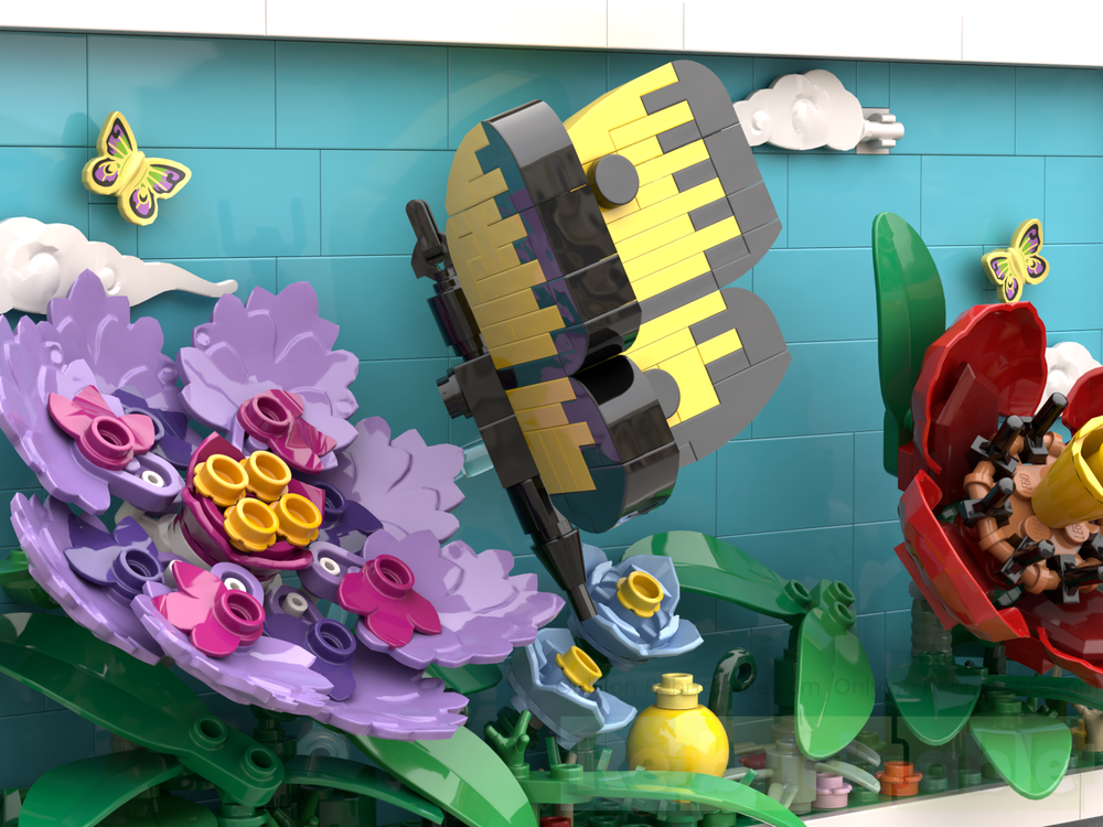LEGO MOC Butterfly on a spring afternoon by zsobricks | Rebrickable ...