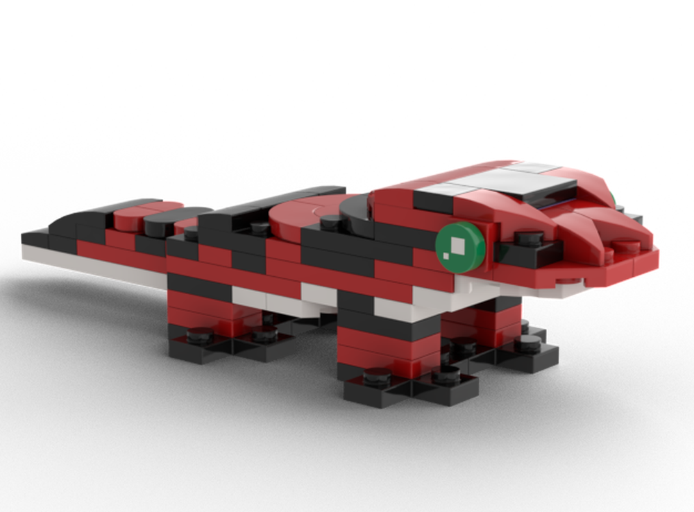 LEGO MOC Red and Black Gecko by Space_Steave | Rebrickable - Build with ...