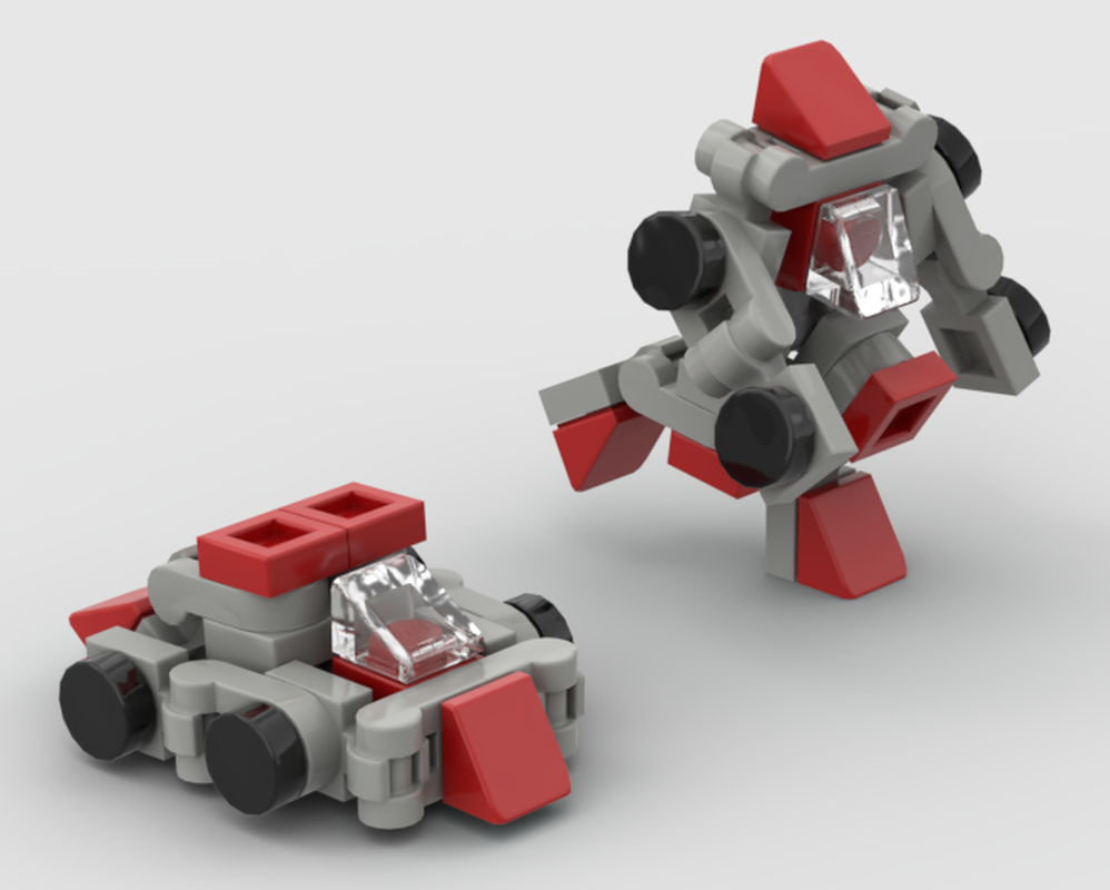 LEGO MOC Tiny Transformer Car by TeleportingBread | Rebrickable - Build with LEGO