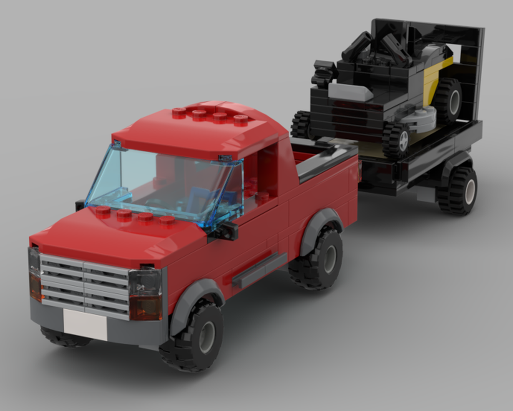 LEGO MOC Truck and Lawn Mower Set by leeggoo_Creator | Rebrickable ...