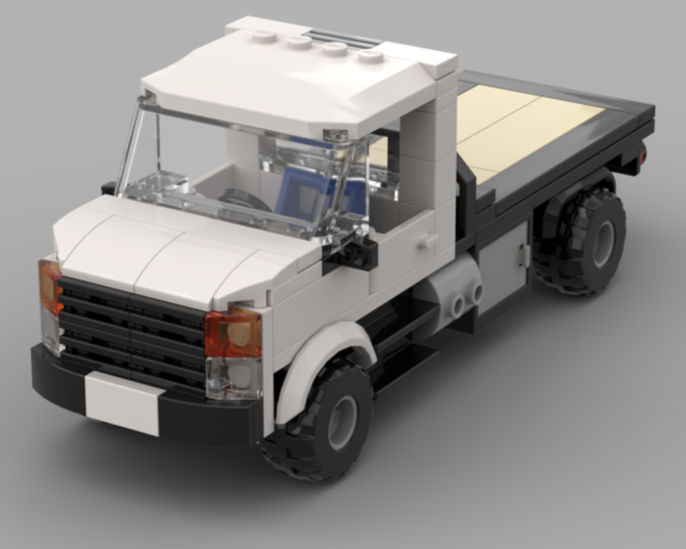 LEGO MOC White Truck and Flatbed by leeggoo_Creator | Rebrickable ...