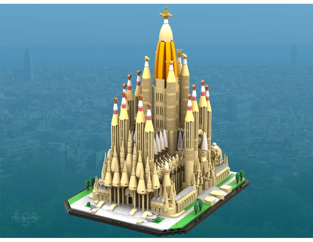 LEGO MOC Sagrada Familia by T.Brick | Rebrickable - Build with LEGO