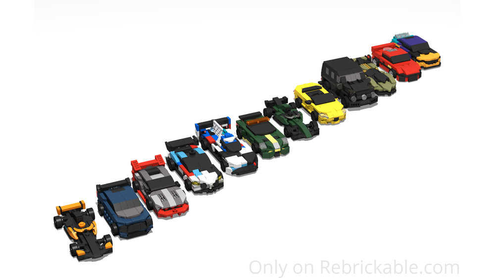 LEGO MOC Mini Speed Champions 2024 1:48/5 stud wide collection by ...