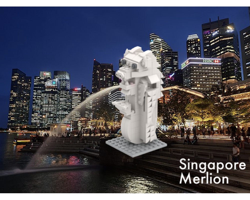 LEGO MOC Singapore Merlion by brickbicycle | Rebrickable - Build with LEGO