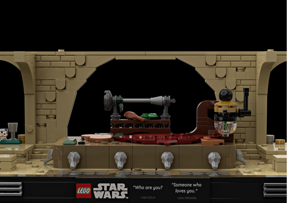 Lego Moc Jabbas Throne Room Diorama By Tubirockv Rebrickable