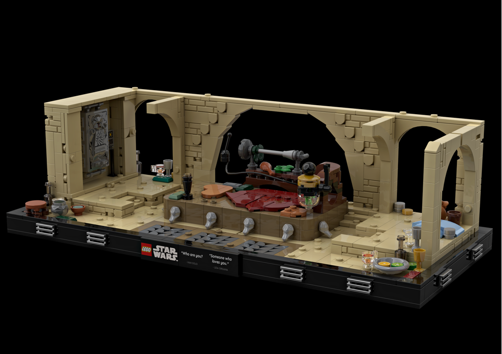 LEGO MOC Jabba's Throne Room Diorama by Tubi_Rock_V | Rebrickable ...
