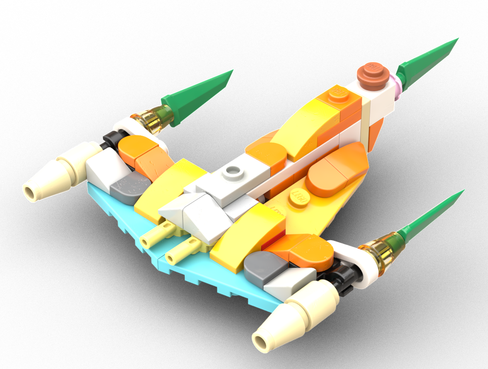 LEGO MOC micro n1 naboo starfighter by looooooor | Rebrickable - Build ...