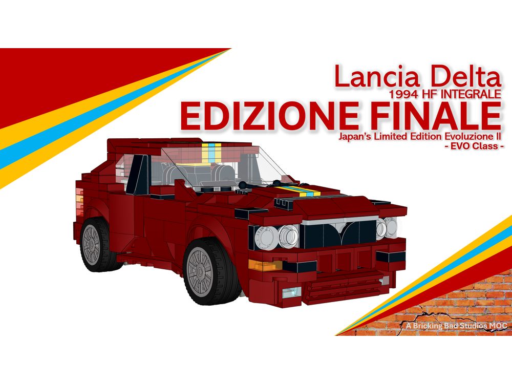 LEGO MOC Lancia Delta'95-JAPAN FINAL EDITION/"EDIZIONE FINALE ...