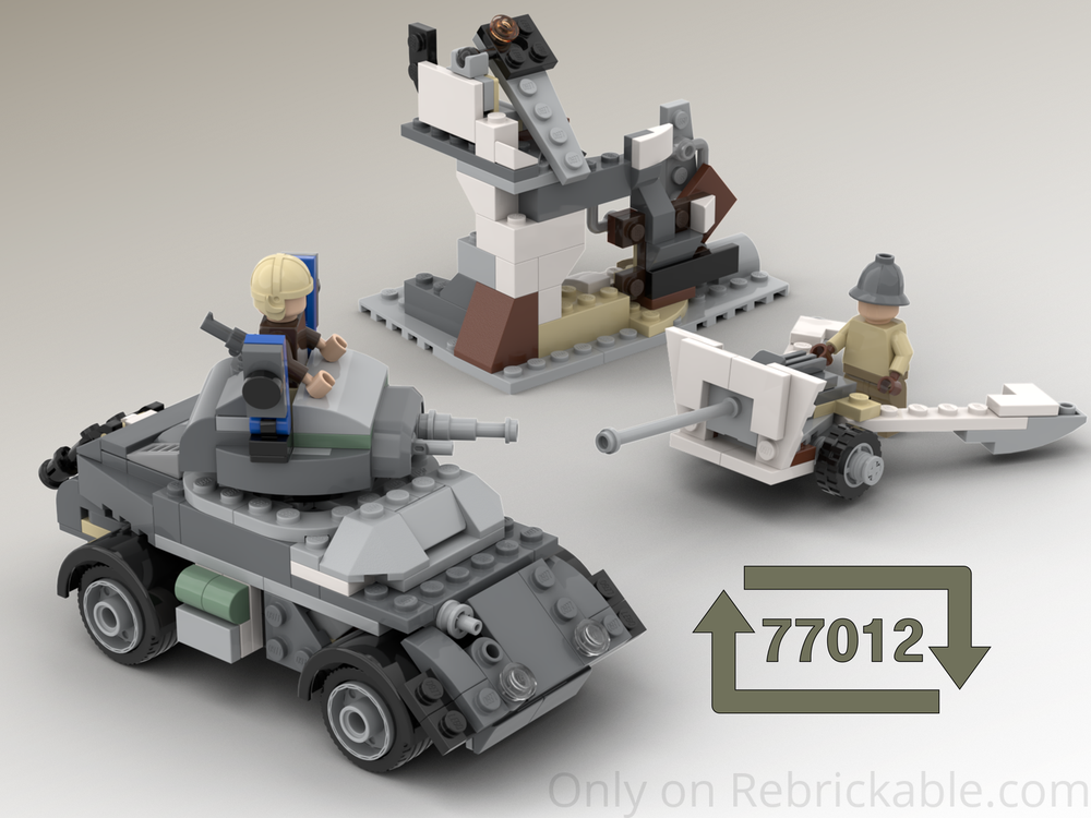 LEGO MOC 77012 Armored Car Ambush by OzBrick | Rebrickable - Build with ...