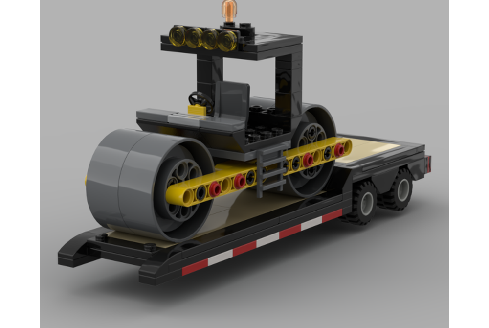 LEGO MOC Semi-truck and "Lowboy" Trailer by leeggoo_Creator ...
