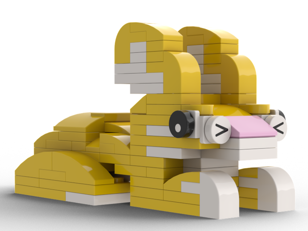 LEGO MOC Yellow Rabbit by Space_Steave | Rebrickable - Build with LEGO