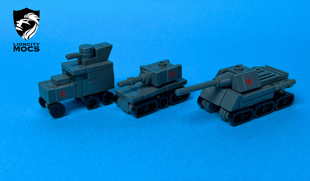 LEGO MOC BA-6/SU-76/SU-85 Tutorial (1:120) by Lioncity Mocs | Rebrickable - Build with LEGO