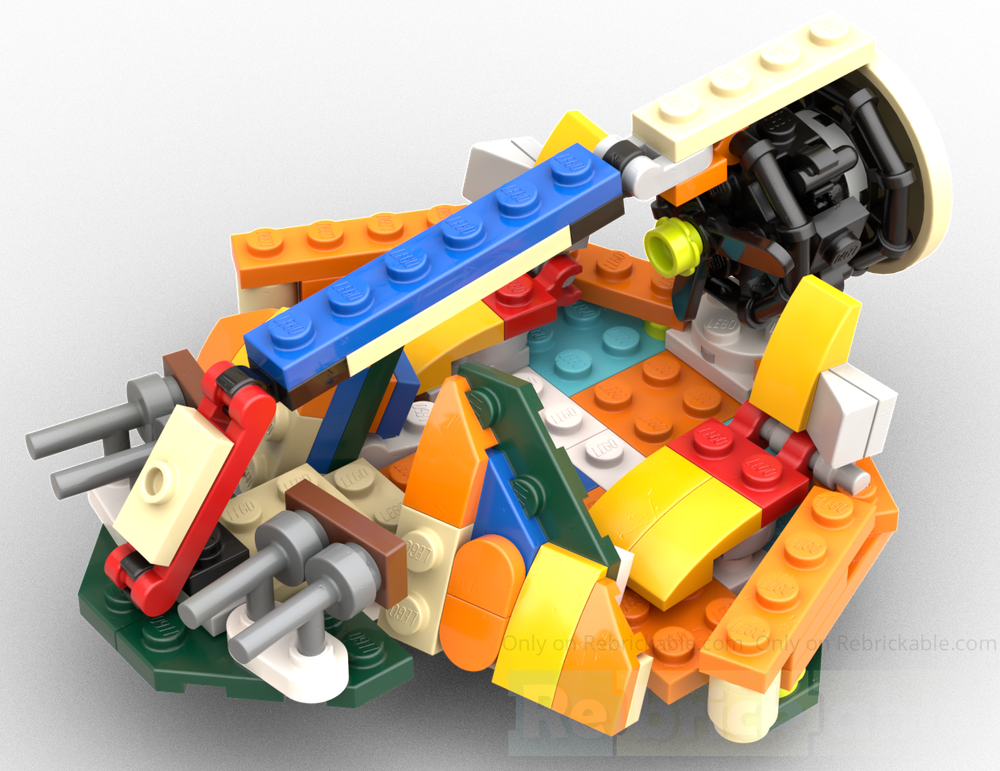 LEGO MOC fun swamp speeder by looooooor | Rebrickable - Build with LEGO