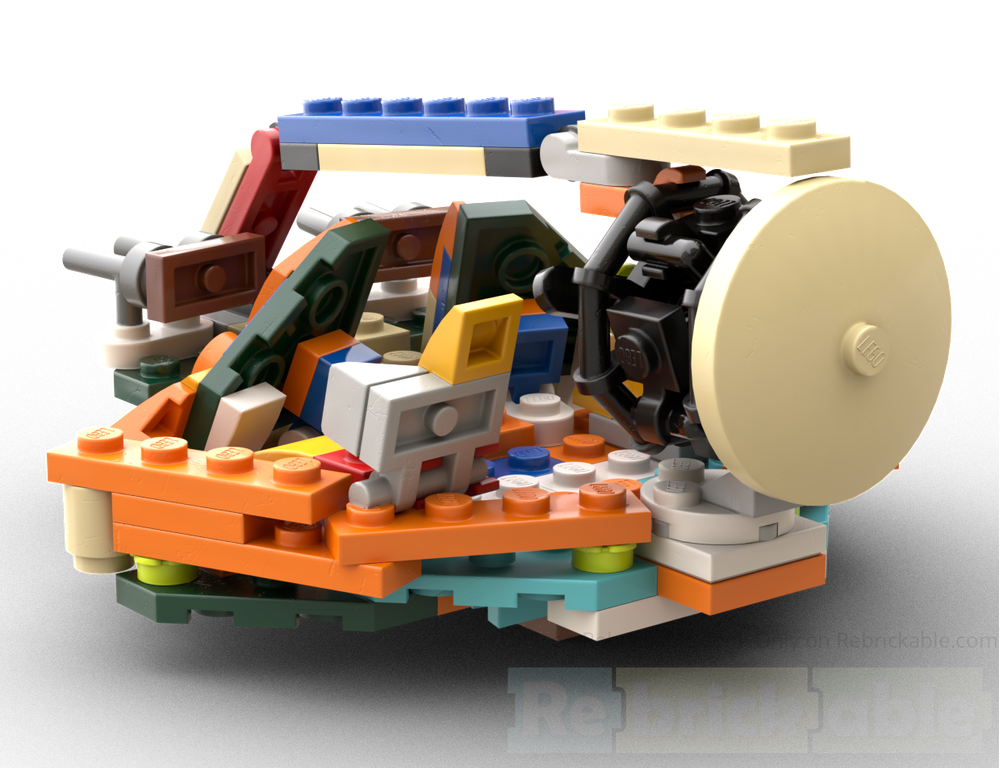 Lego Moc Fun Swamp Speeder By Looooooor Rebrickable Build With Lego