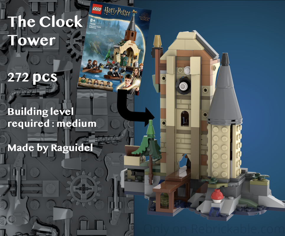 LEGO MOC The Clock Tower (76426 alternate) by raguidel | Rebrickable ...