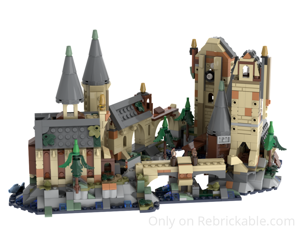 LEGO MOC HP Castle (4x 76426 alternate) by raguidel | Rebrickable ...