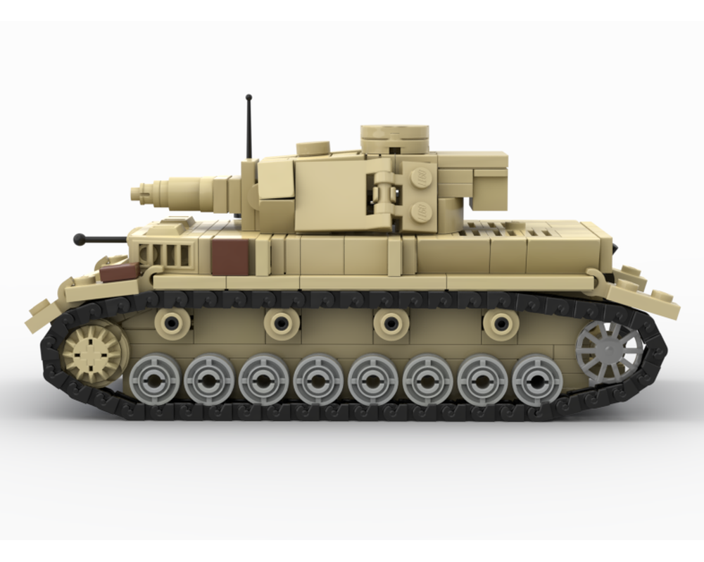 Lego Moc Lego Ww2 Panzer Iv Ausf F1 Afrika Korps 145 Scale Minifig