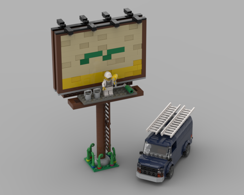 LEGO MOC Billboard and Painters Van Set by leeggoo_Creator ...