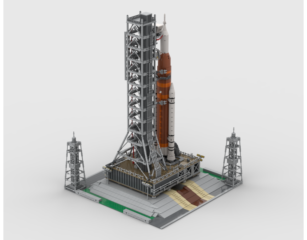 LEGO MOC Modular NASA Artemis Space Launch System - Display for set ...