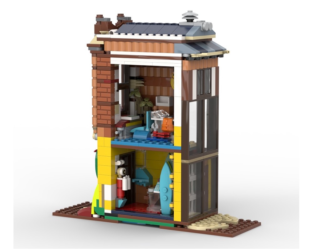 Lego Moc Tiny Townhouse 1 By Brickative Rebrickable Build With Lego
