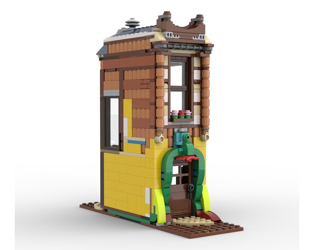 Lego Moc Tiny Townhouse 1 By Brickative Rebrickable Build With Lego