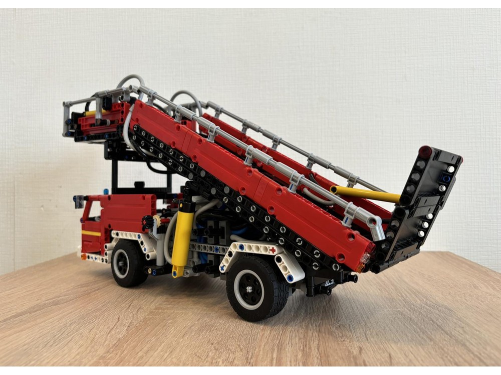 Lego Moc Airport Stair Truck By Paave Rebrickable Build With Lego