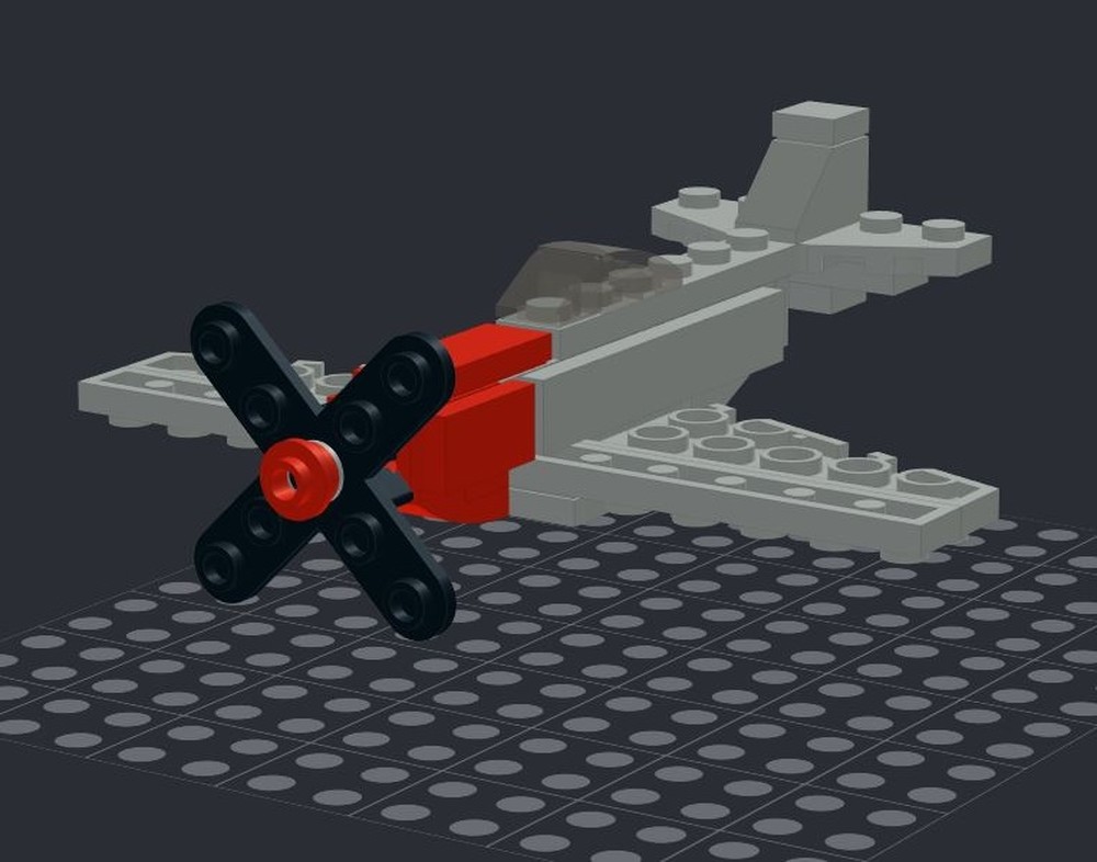 LEGO MOC (free) micro scale North American p-51 mustang by ...