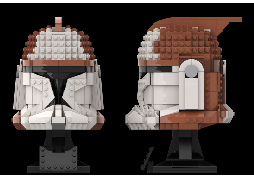 Lego Moc Commander Ponds P1 Helmet By Orchardbuilds Rebrickable