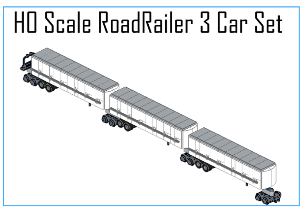 LEGO MOC HO Scale RoadRailer by Brick_Reading_Railroad | Rebrickable ...