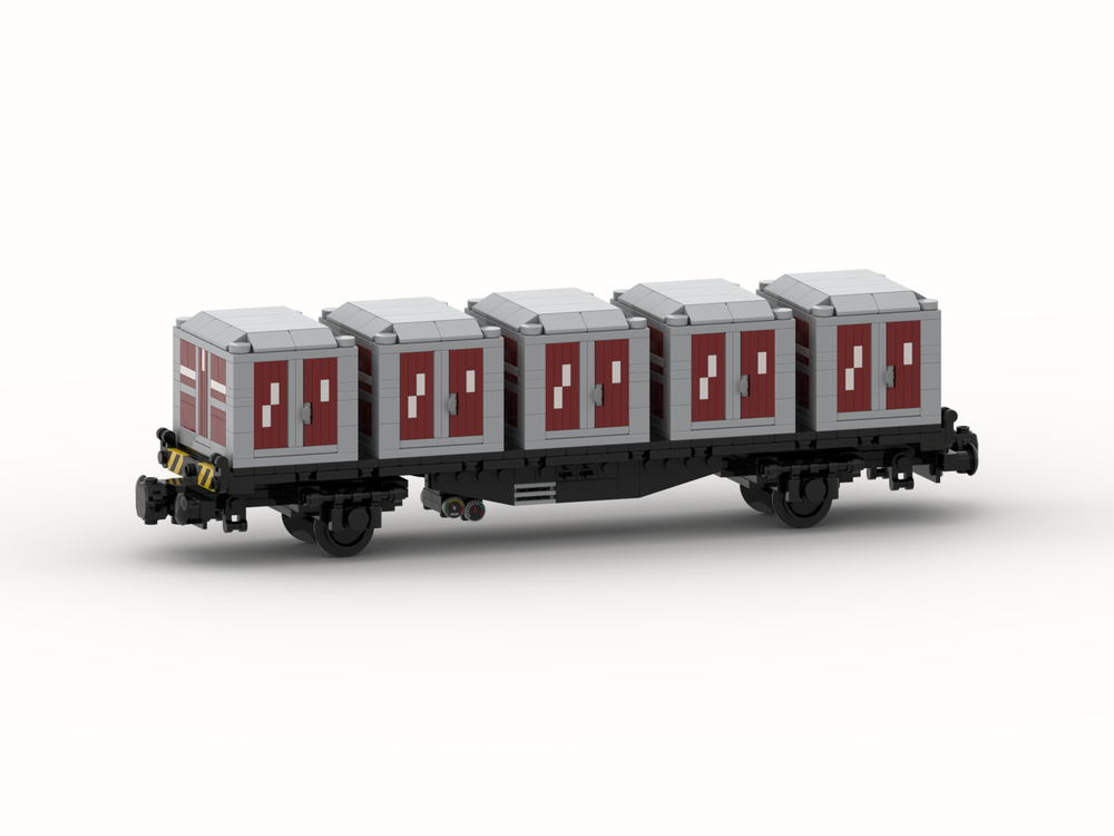 LEGO MOC Freight Wagon "Lgjs 598" with containerboxes (8w) by ...