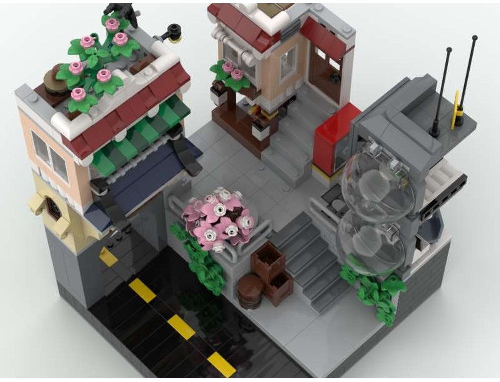 Lego Moc Cyberpunk City By Imperiallego Rebrickable Build With Lego