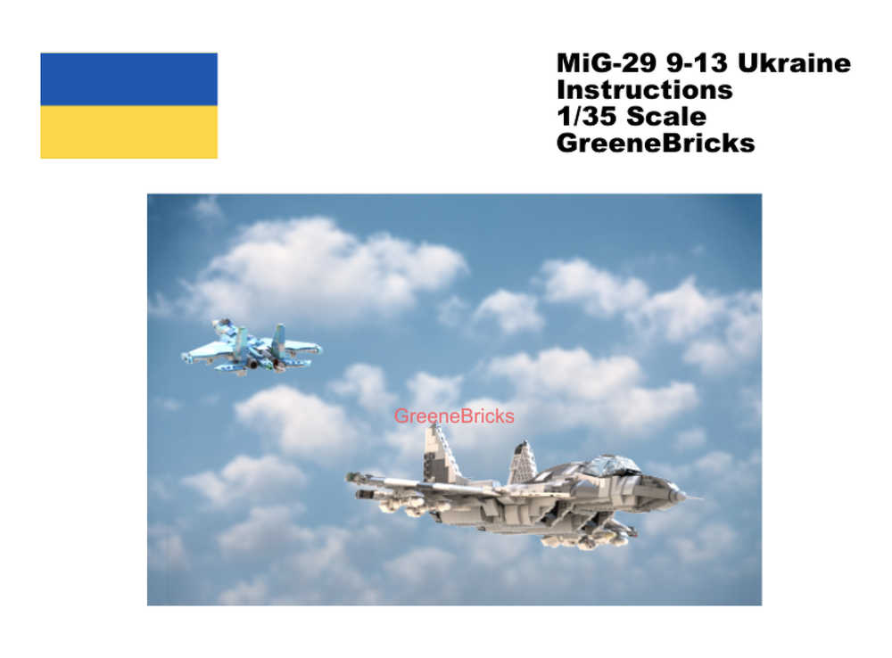LEGO MOC MiG-29 9-13 (Ukraine) by GreeneBricks | Rebrickable - Build ...