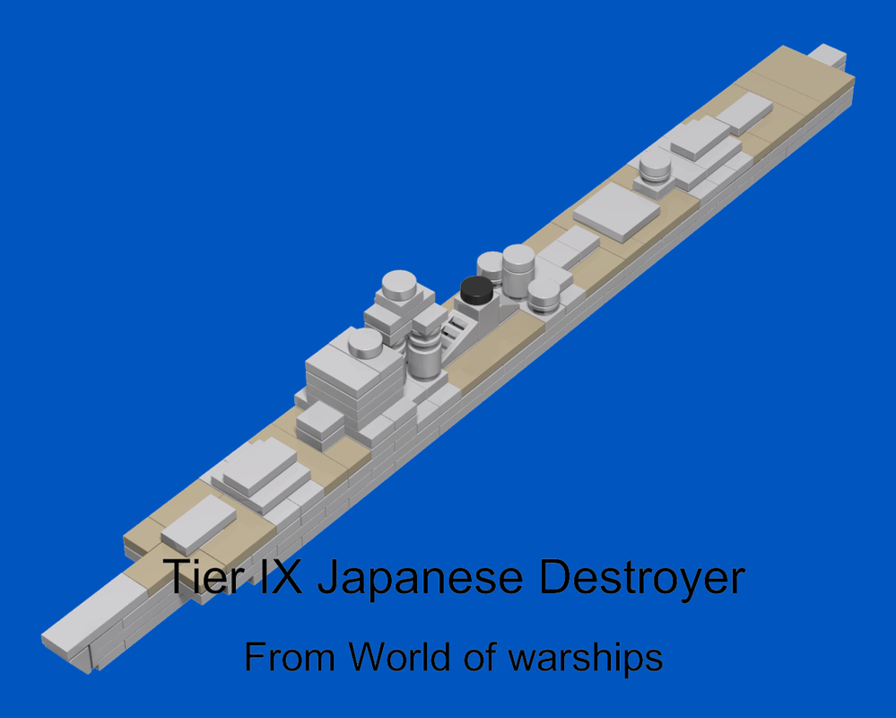 LEGO MOC 1:450 scale IJN Kitakaze(WOWS) by yamato534 | Rebrickable ...