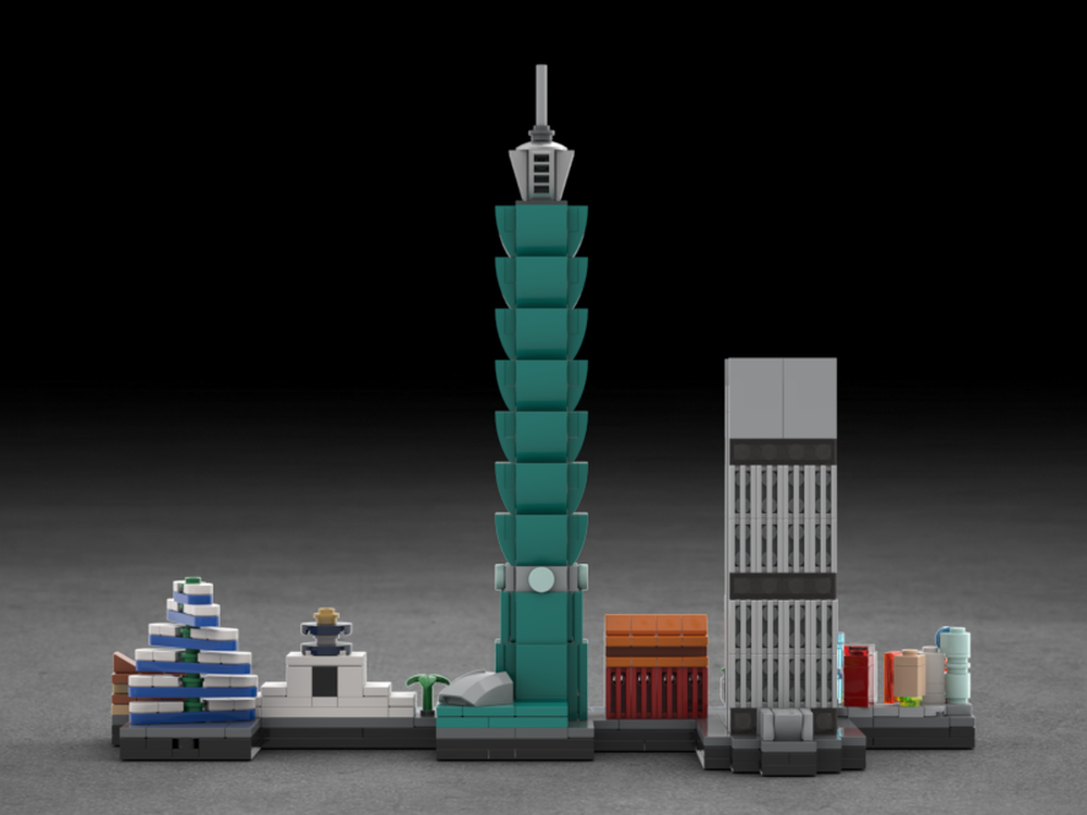 LEGO MOC Taipei Skyline by Skyline_Lover | Rebrickable - Build with LEGO