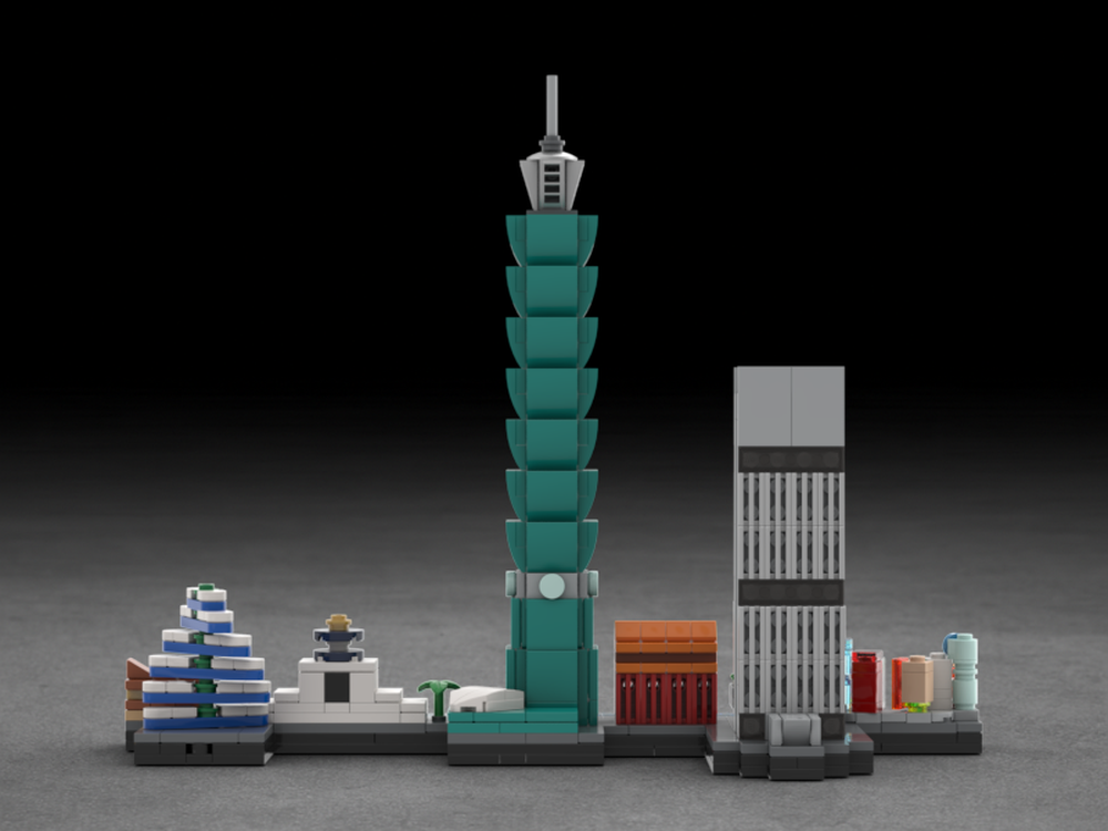 LEGO MOC-194007 Taipei Skyline by Skyline_Lover | Rebrickable - Build ...