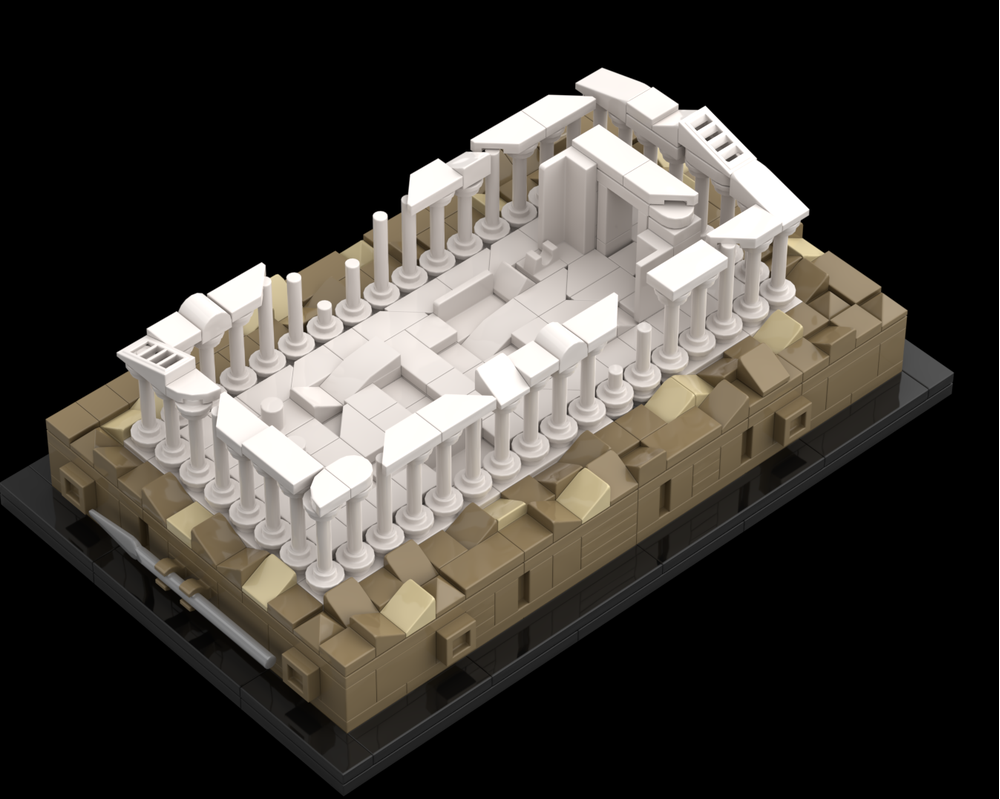 Lego Moc The Parthenon By Ibuildthings Rebrickable Build With Lego