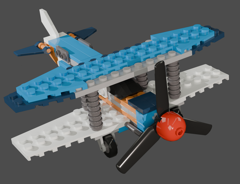 LEGO MOC Biplane by Nyangire | Rebrickable - Build with LEGO