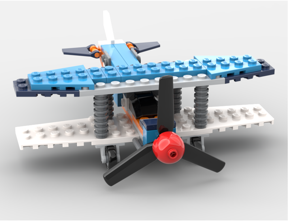LEGO MOC Biplane by Nyangire | Rebrickable - Build with LEGO