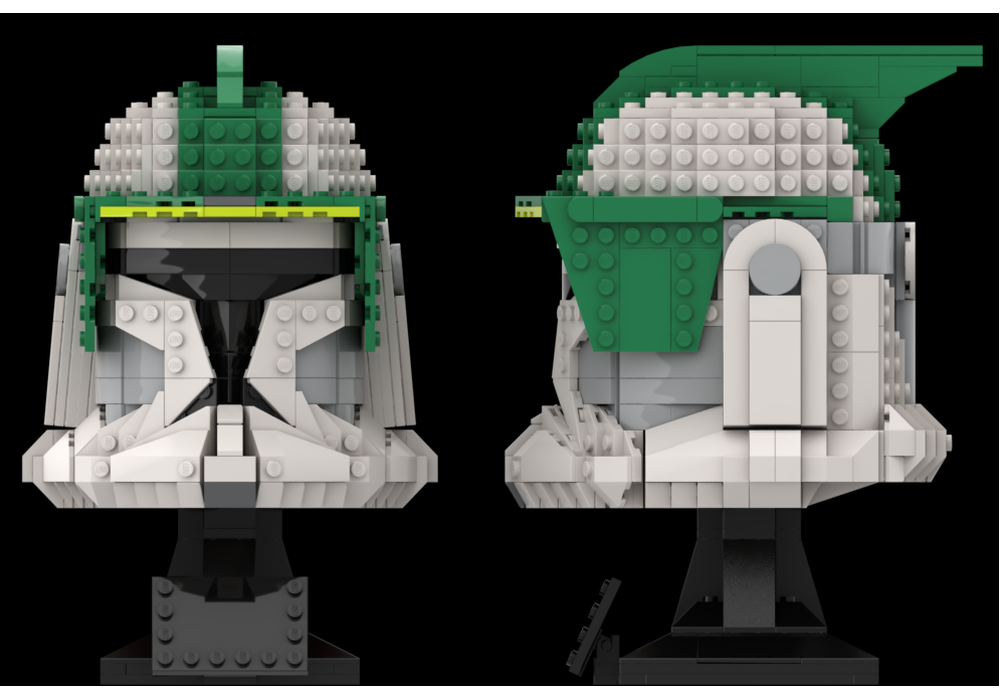 LEGO MOC Captain Lock P1 Helmet by OrchardBuilds | Rebrickable - Build ...