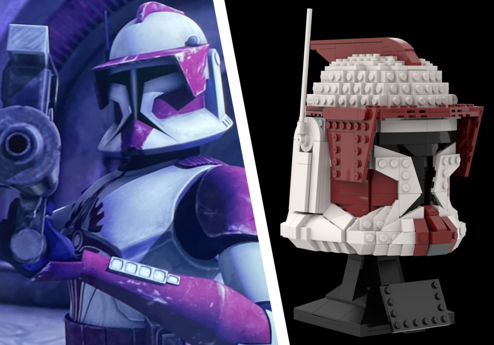 LEGO MOC Commander Fox P1 Helmet by OrchardBuilds | Rebrickable - Build ...