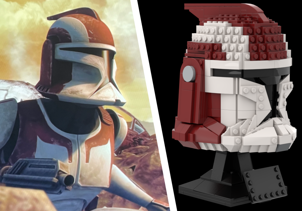 LEGO MOC Commander Stone P1 Helmet by OrchardBuilds | Rebrickable ...