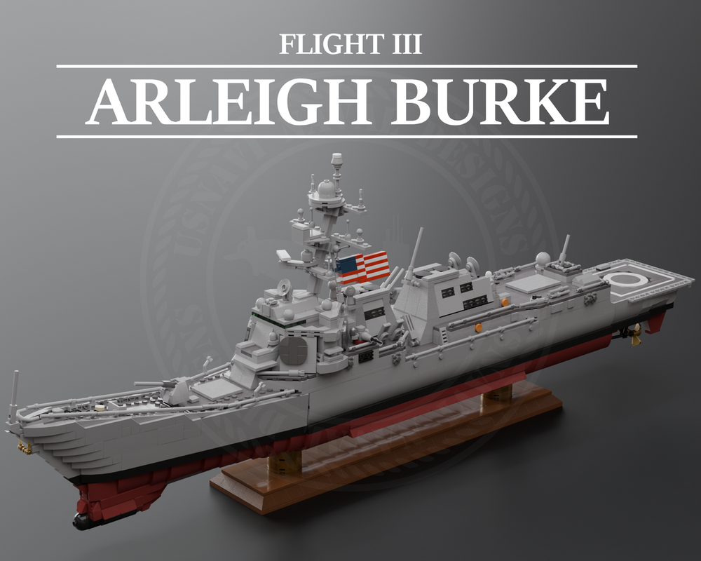LEGO MOC Arleigh Burke-class destroyer | Flight III by JREYDesigns ...
