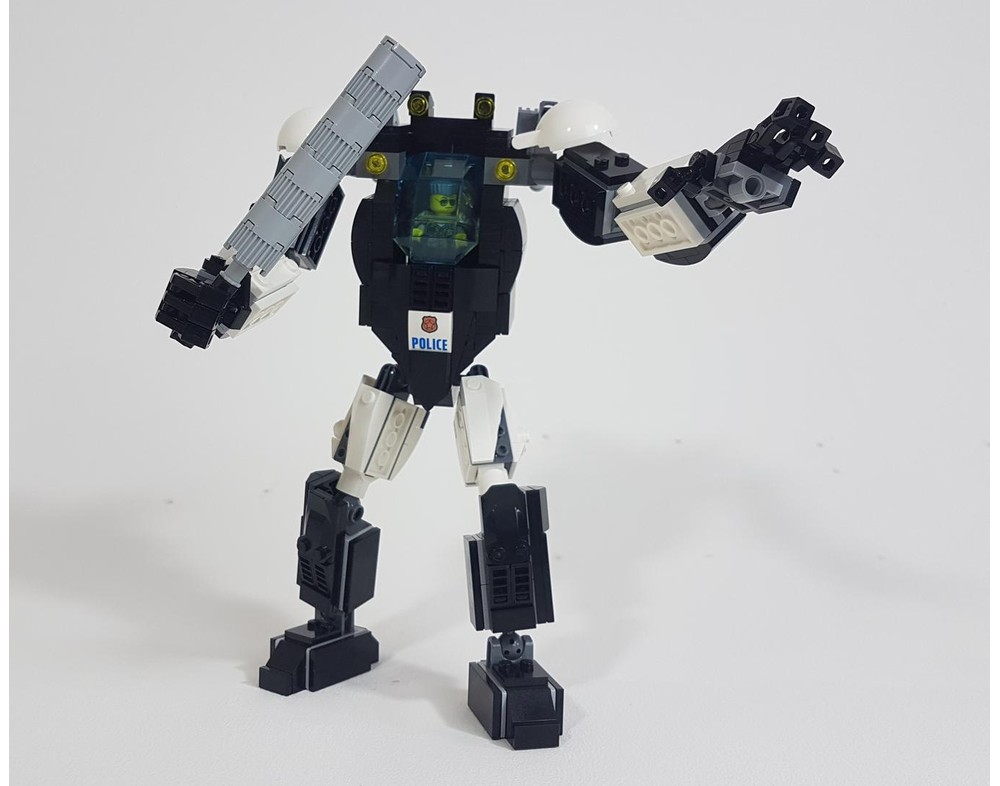 Lego Moc Police Mech Riot Control Robot By Parzival2045 Rebrickable