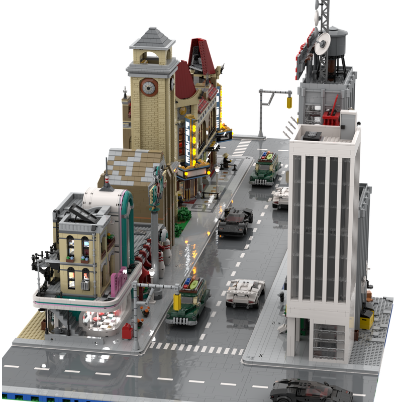 LEGO MOC Modular MILS road plates for 8 stud wide cars Bundle by ...