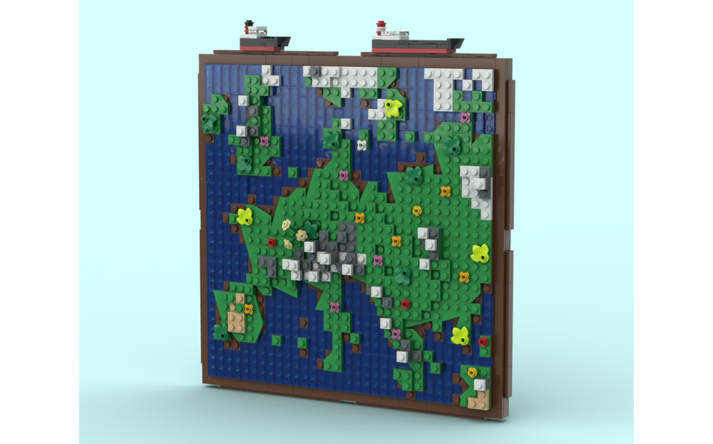 Lego Moc Mini Europe Map By Venombricks Rebrickable Build With Lego
