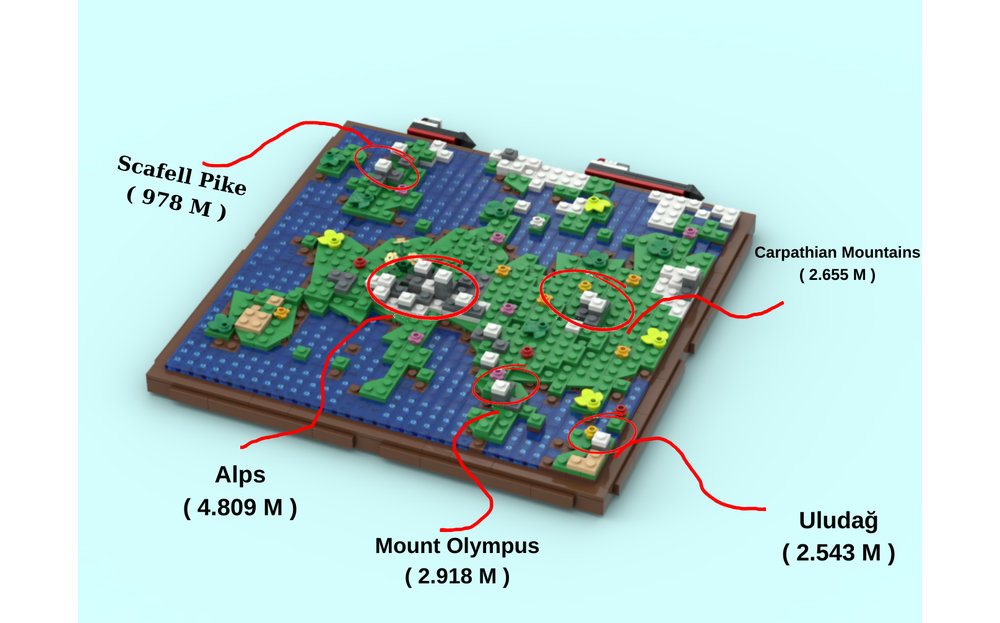 Lego Moc Mini Europe Map By Venombricks Rebrickable Build With Lego
